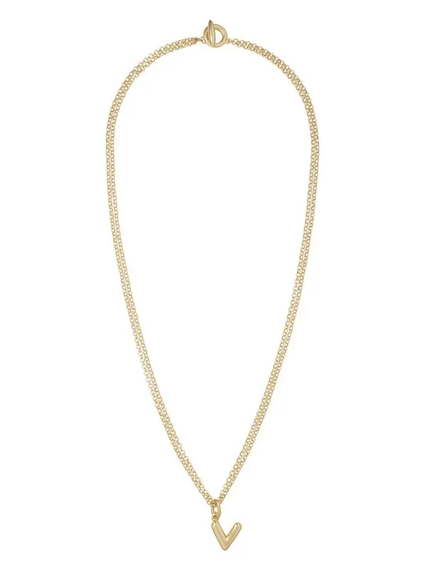 ROXANNE ASSOULIN The Puffy Initial Necklace - Gold