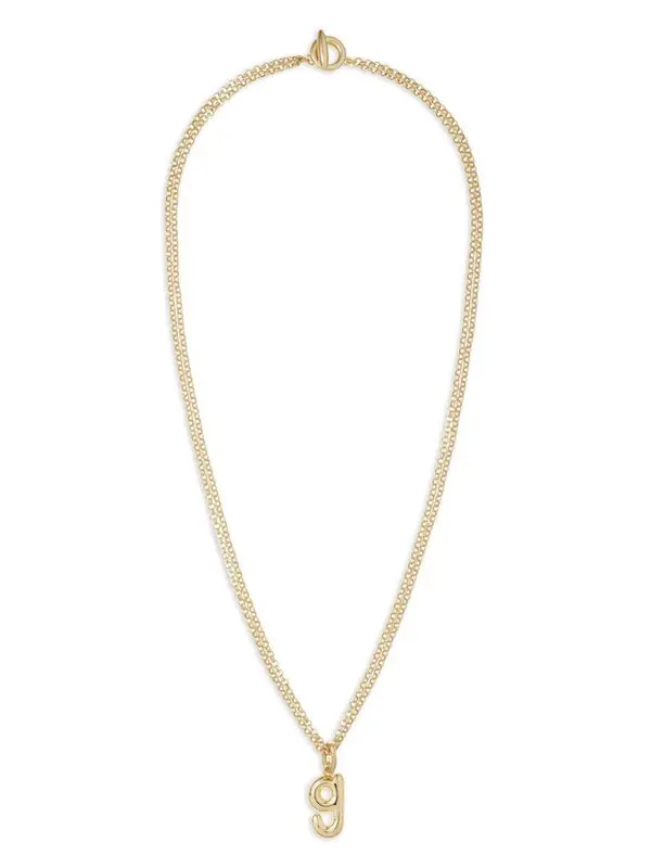 ROXANNE ASSOULIN The Puffy Initial Necklace - Gold