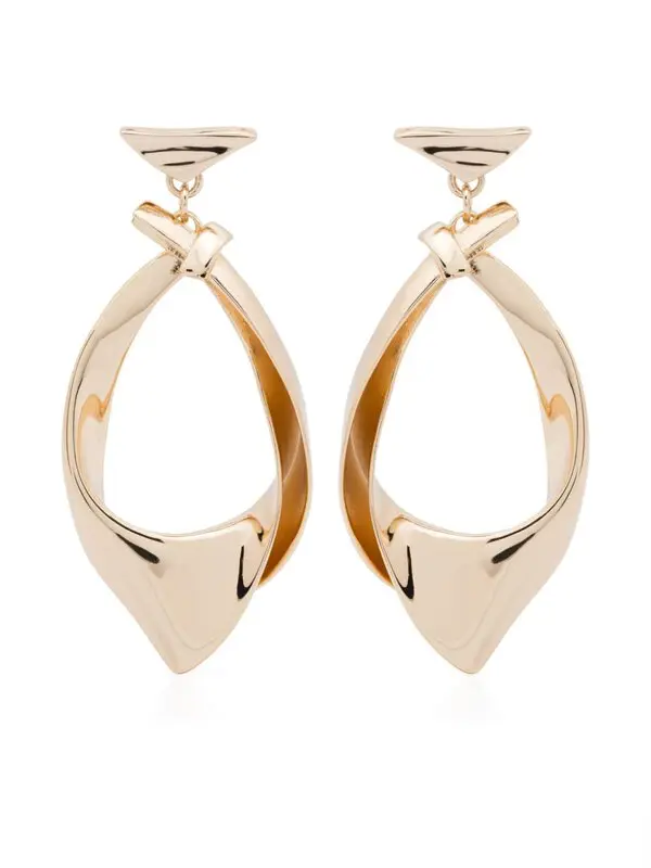 Eddie Borgo Kerchief Drop Earrings - Gold