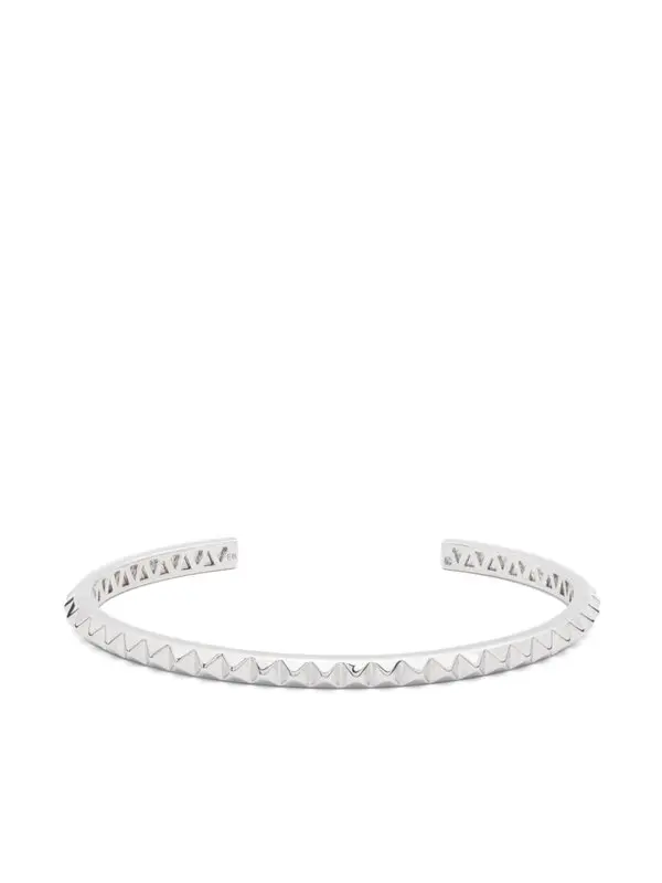 Eddie Borgo Small Pyramid Cuff - Silver