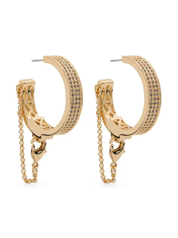 Eddie Borgo Chain Hoop Earrings - Gold