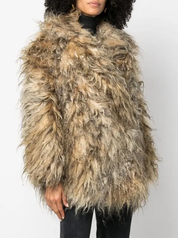 Lanificio Becagli Faux-fur Oversized Coat