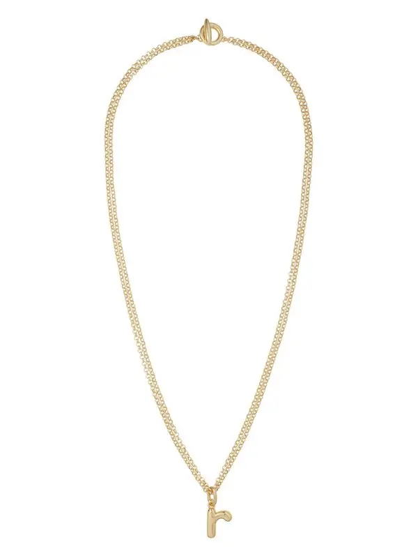 ROXANNE ASSOULIN The Puffy Initial Necklace - Gold
