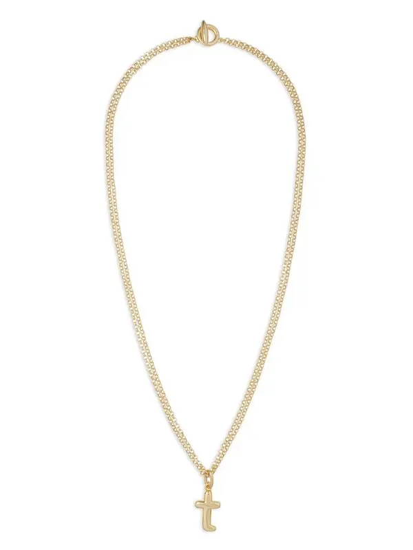 ROXANNE ASSOULIN The Puffy Initial Necklace - Gold