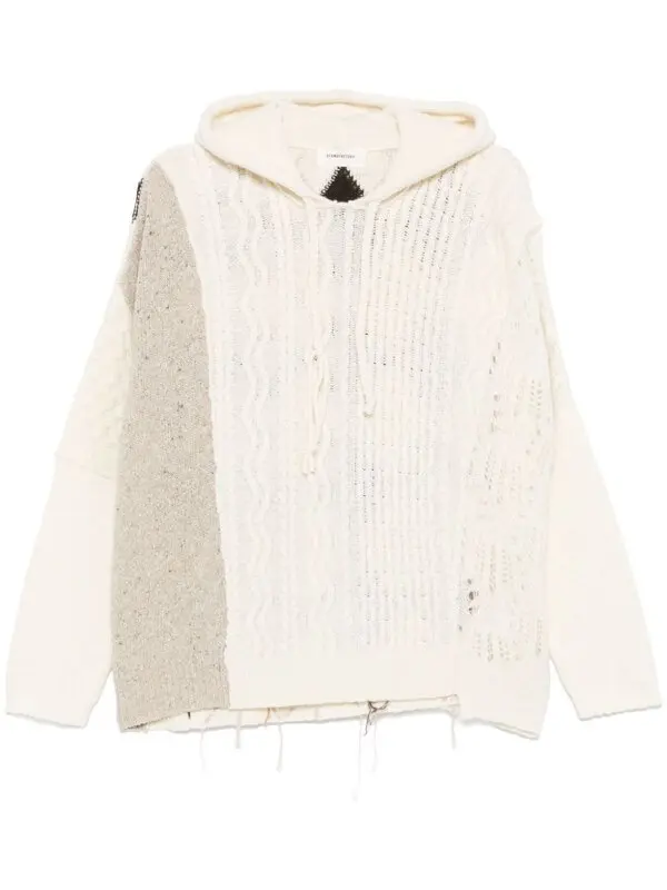 ATOMO FACTORY Panelled Knit Sweater