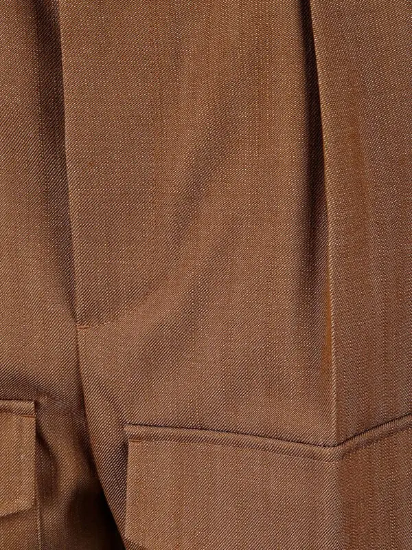 SETCHU Pleat-detailing Straight Trousers