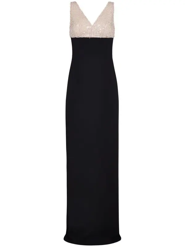Sabina Bilenko Sequinned Maxi Dress - Black
