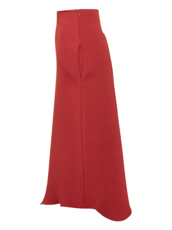 CALCATERRA Wave Maxi Skirt - Red