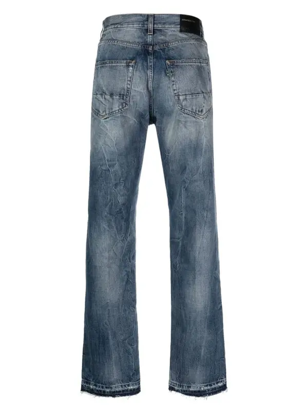 DEPARTMENT 5 Stonewashed Straight-leg Trousers