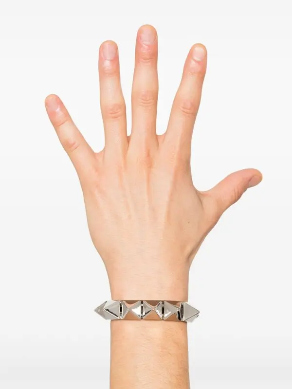 Eddie Borgo Large Pyramid Bracelet - Silver