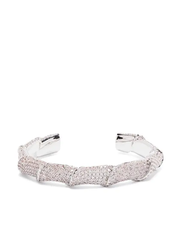 Eddie Borgo Pavé Scroll Cuff - Silver