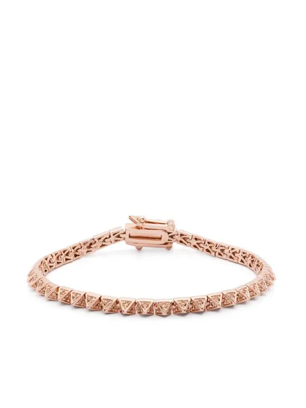 Eddie Borgo Pyramid Pavé Tennis Bracelet - Pink