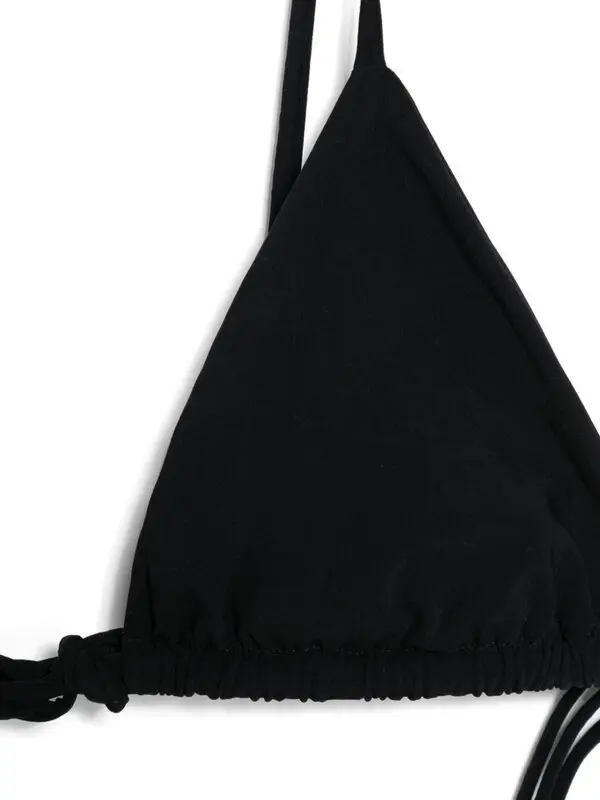 JIL SANDER Braid-detail Bikini Top - Black