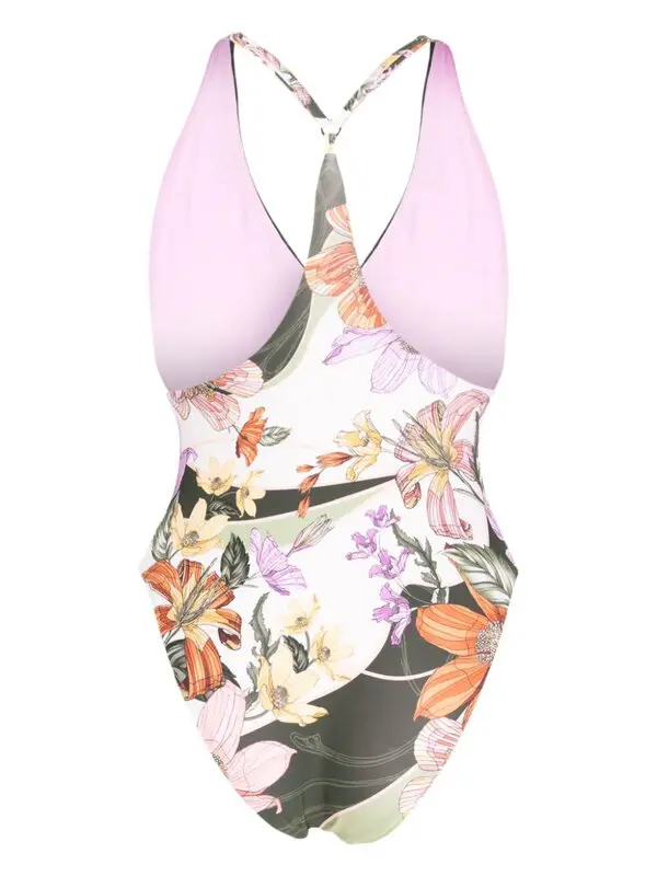 Agua Bendita Floral-print Swimsuit - Multicolour