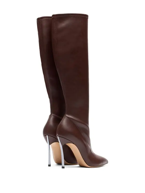 Casadei 100mm Blade Boots - Brown