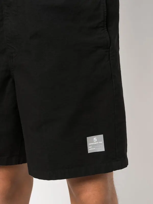 DEPARTMENT 5 Cotton Drawstring Shorts - Black