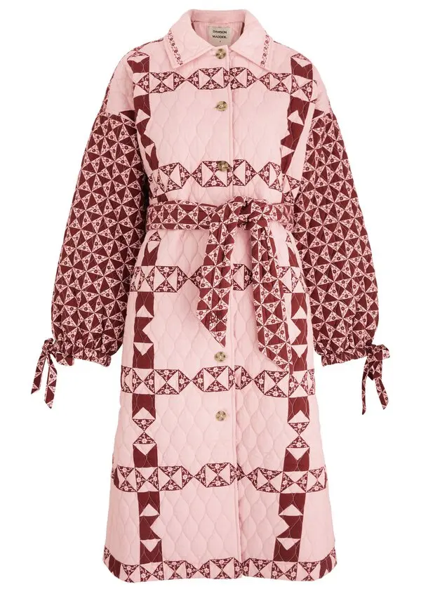 DAMSON MADDER Dahlia Printed Quilted Coat