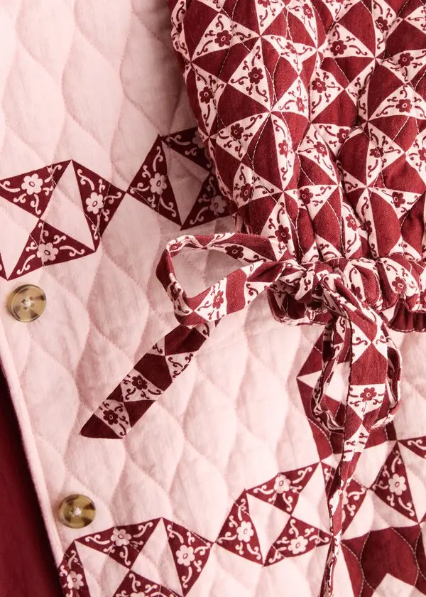 DAMSON MADDER Dahlia Printed Quilted Coat
