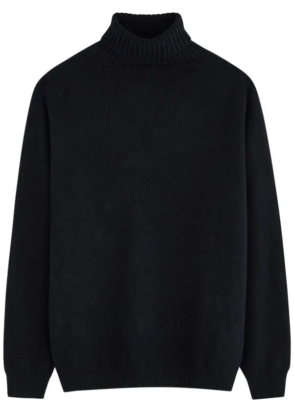 Sunspel Roll-neck Wool Jumper