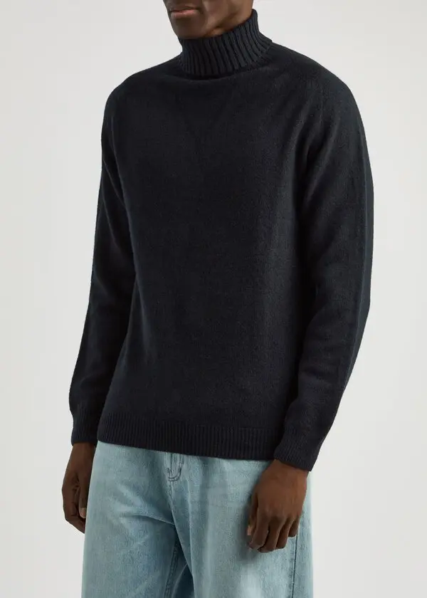 Sunspel Roll-neck Wool Jumper