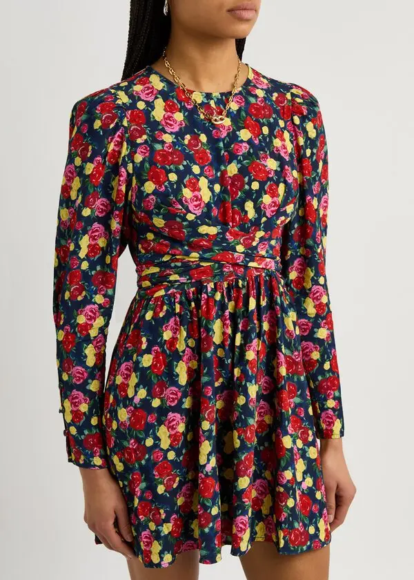KITRI Jeanetta Floral-print Mini Dress