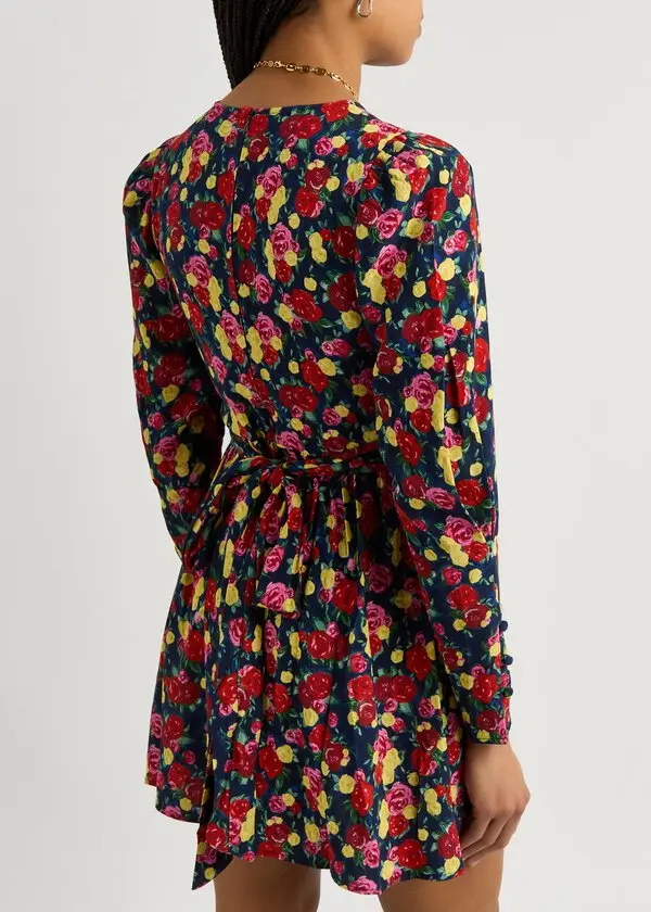 KITRI Jeanetta Floral-print Mini Dress