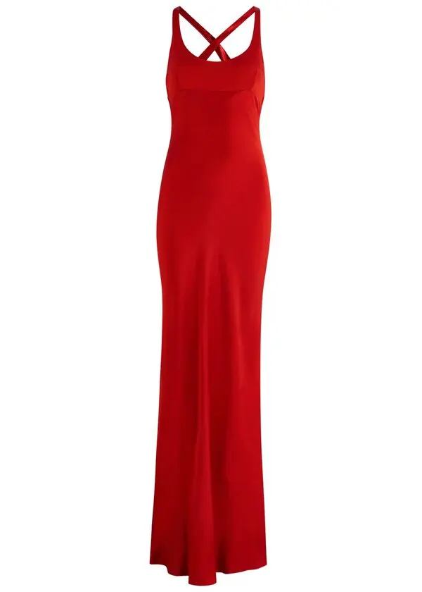 Bec & Bridge Maxina Satin Maxi Dress