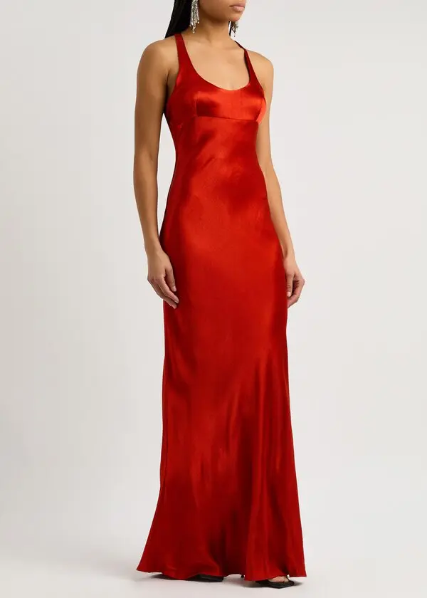 Bec & Bridge Maxina Satin Maxi Dress