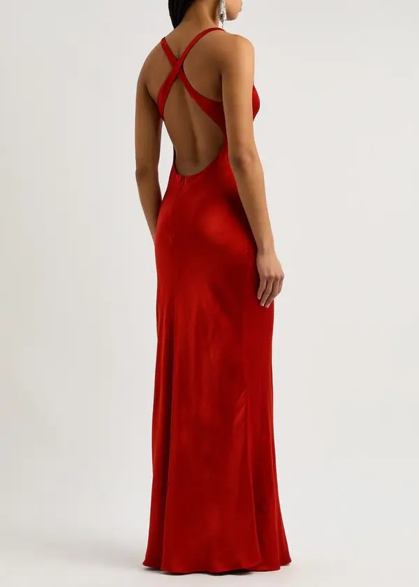 Bec & Bridge Maxina Satin Maxi Dress