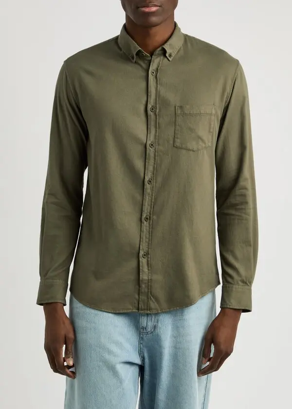 Sunspel Brushed-cotton Shirt