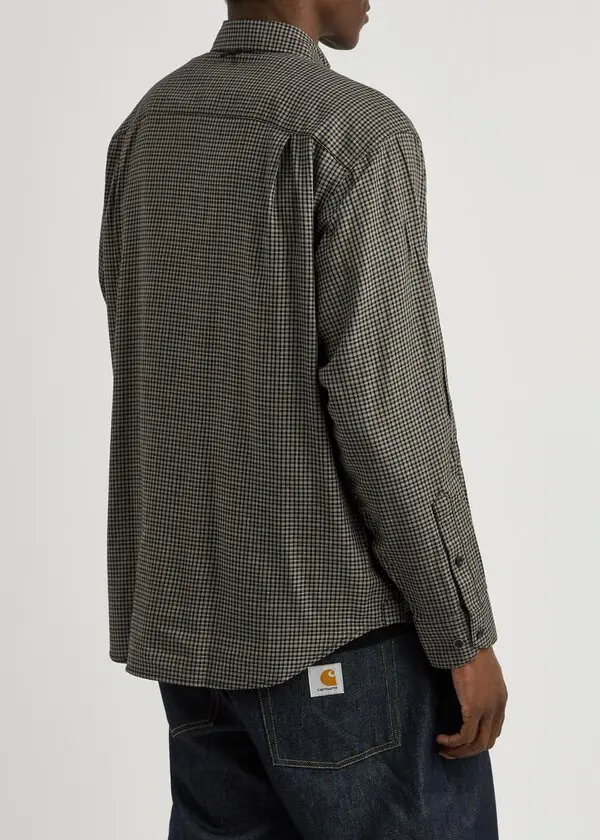 Rag & Bone Matthew Checked Cotton-blend Shirt - Grey