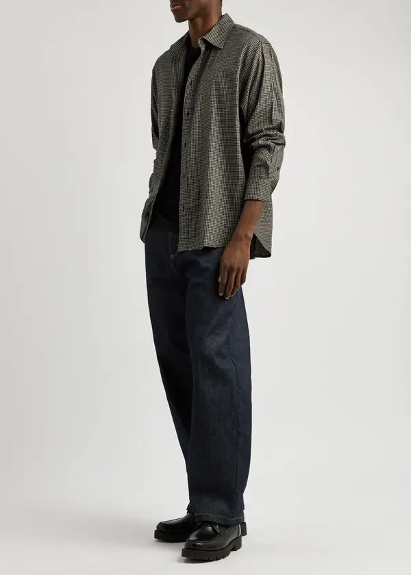 Rag & Bone Matthew Checked Cotton-blend Shirt - Grey