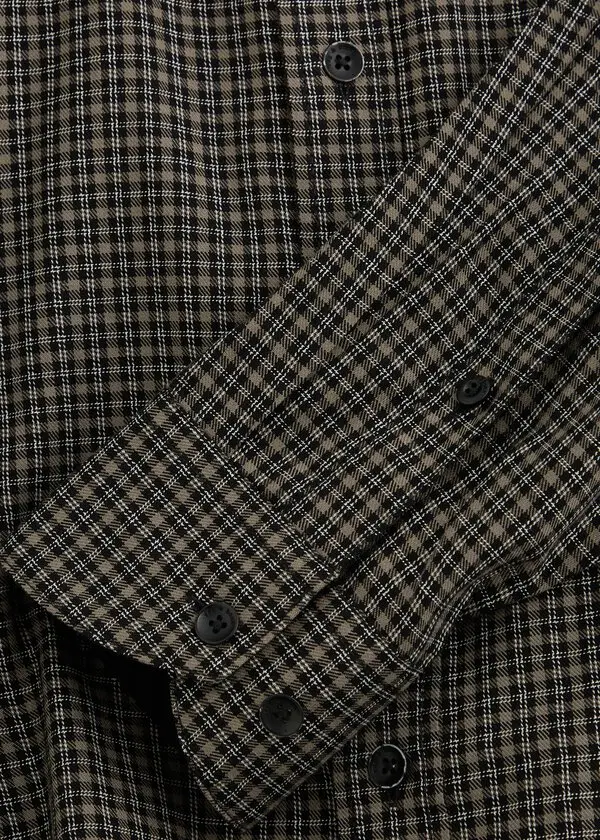 Rag & Bone Matthew Checked Cotton-blend Shirt - Grey