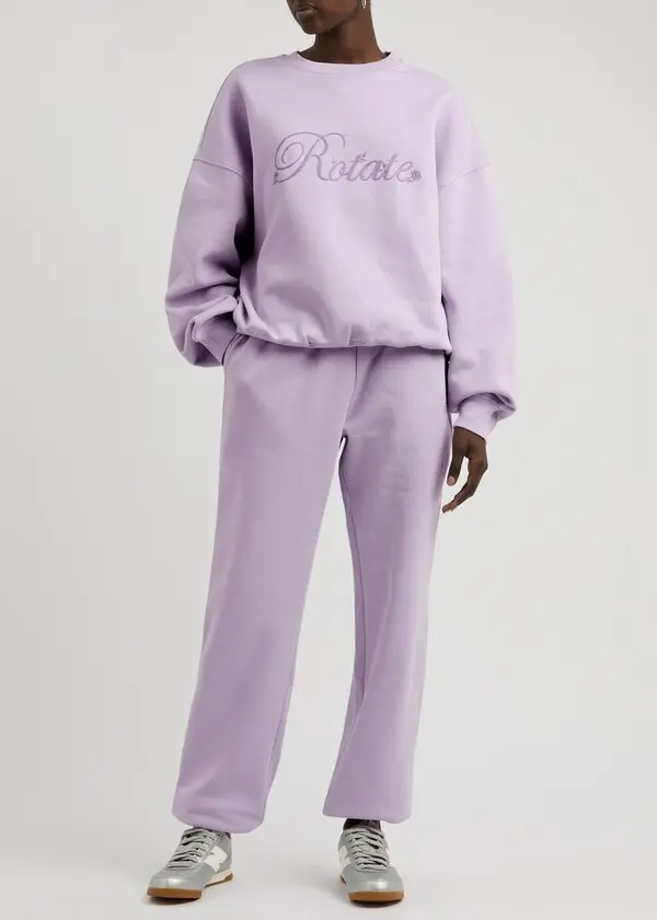 ROTATE BY BIRGER CHRISTENSEN Logo-embroidered Sweatpants