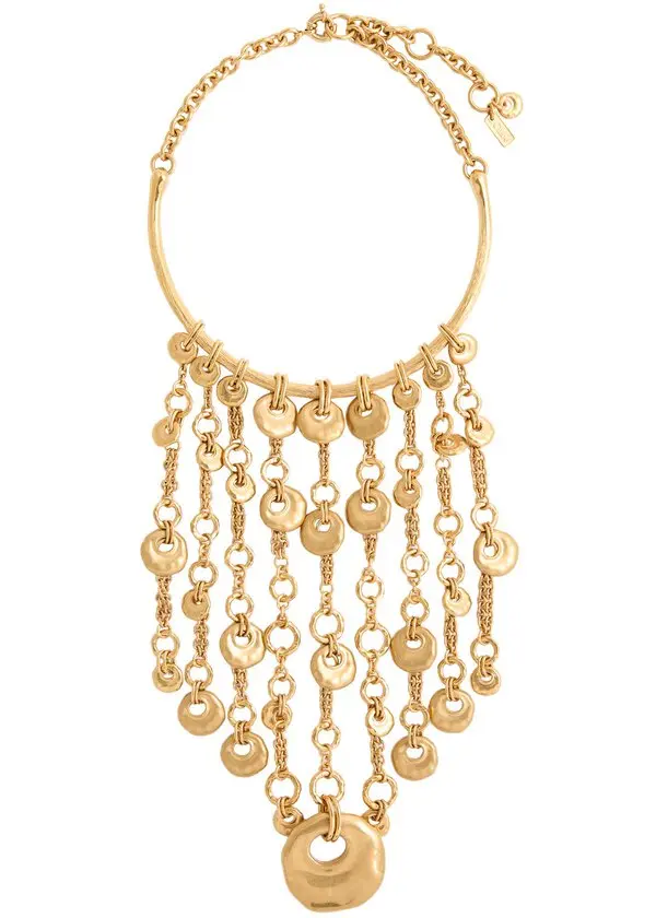 Chloé Embellished Necklace - Gold