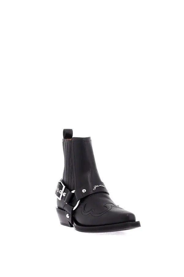 GANNI Western Chelsea Ankle Boots