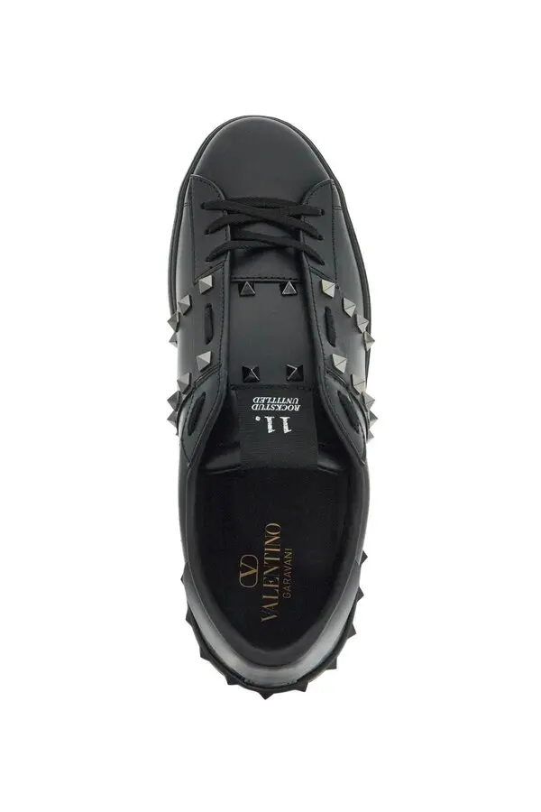 Valentino Garavani Open Rockstud Untitled Sneakers - Black