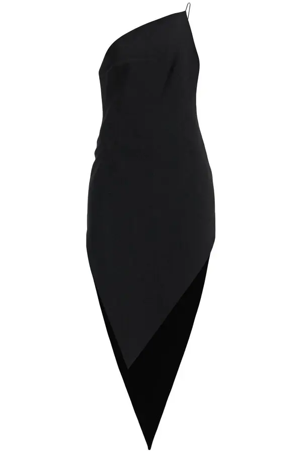 navy blue dress for baby girl Alexander Wang Asymmetrical Dress, Women's, Black