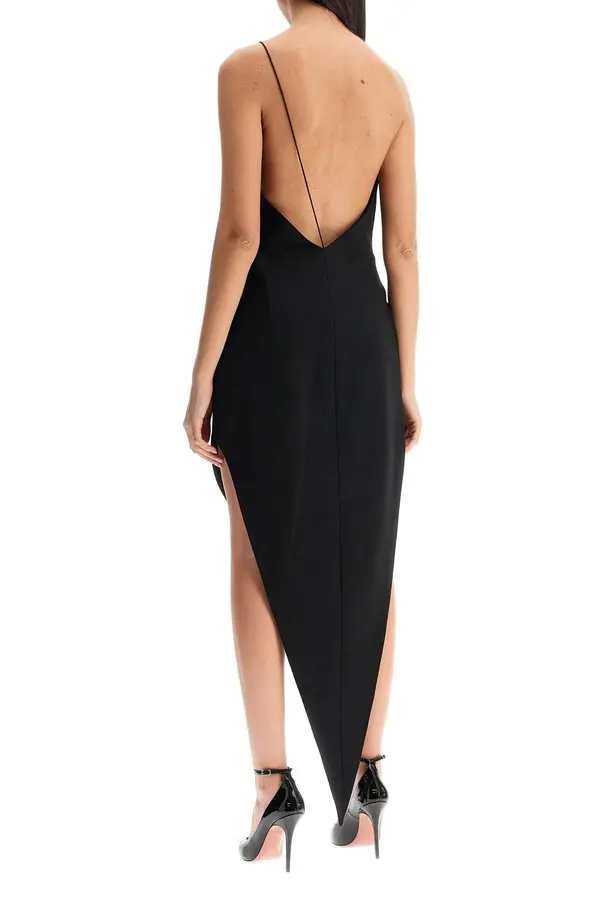navy blue dress for baby girl Alexander Wang Asymmetric Draped Midi Dress main image 0