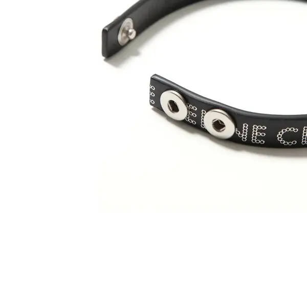 Celine Logo Leather Bracelet