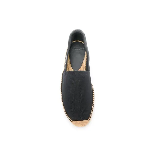 Saint Laurent Canvas Logo Espadrilles In Black - 51% Off  display picture 1