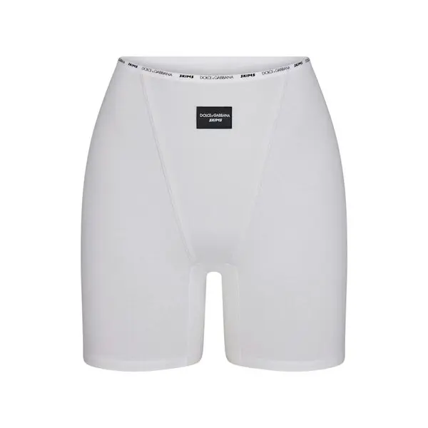 SKIMS X Dolce&gabbana Cotton Jersey Boxer - Snow