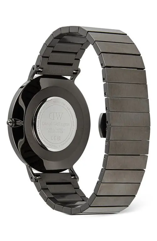 DANIEL WELLINGTON Classic Piano Link Bracelet Watch - Grey