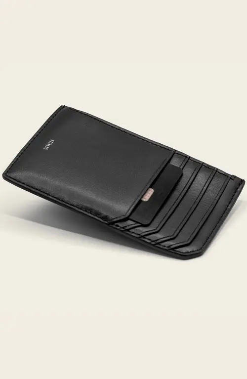 ITALIC Albee Leather Card Holder - Black