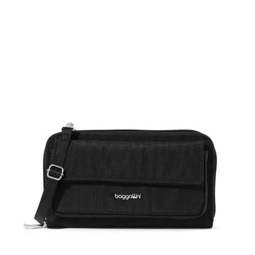 BAGGALLINI Rfid Phone Wallet Crossbody Bag - Black