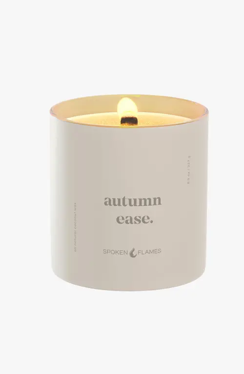 SPOKEN FLAMES Autumn Ease Candle - Light Beige/off-white