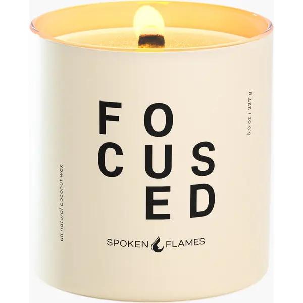 SPOKEN FLAMES Focused Candle - Off-white