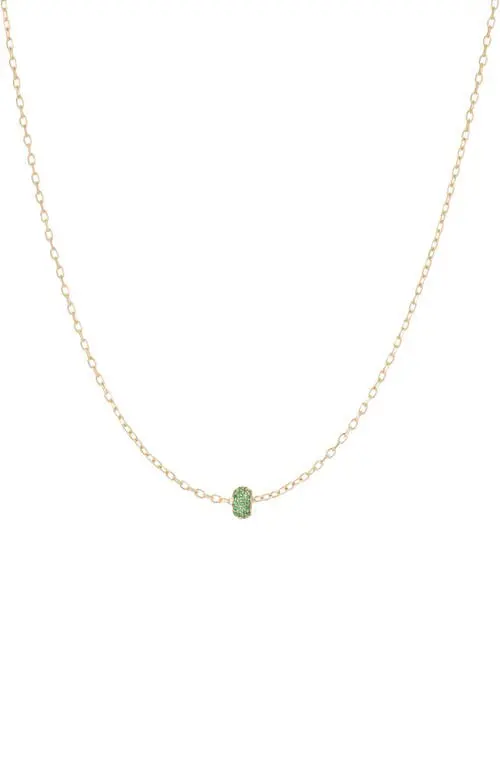 Adina Reyter Bead Party Pavé Emerald Necklace - Yellow
