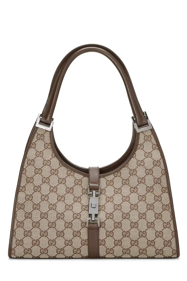 Gucci Gg Canvas Bardot Bag - Brown