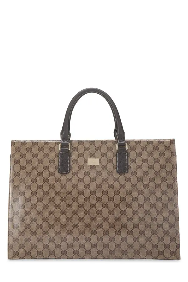 Gucci Gg Crystal Canvas Briefcase